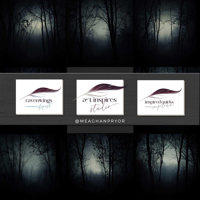 Dark Forest Backdrop, Spooky Night Background, Woodlands Overlay, Trees ...