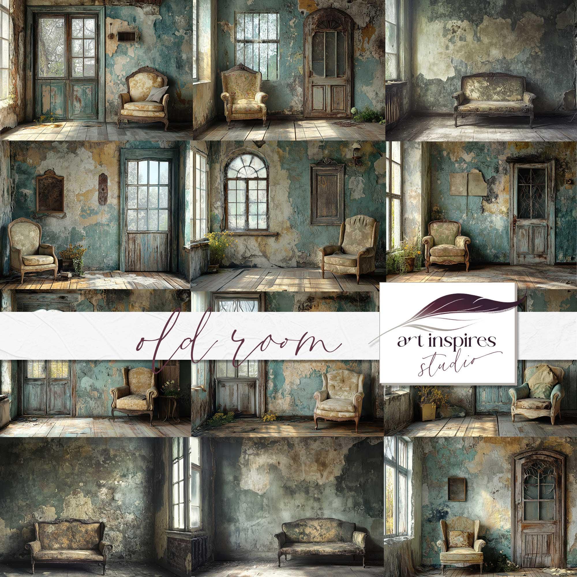 Vintage Room Backdrop, Antique House Background, Country Home Scene ...