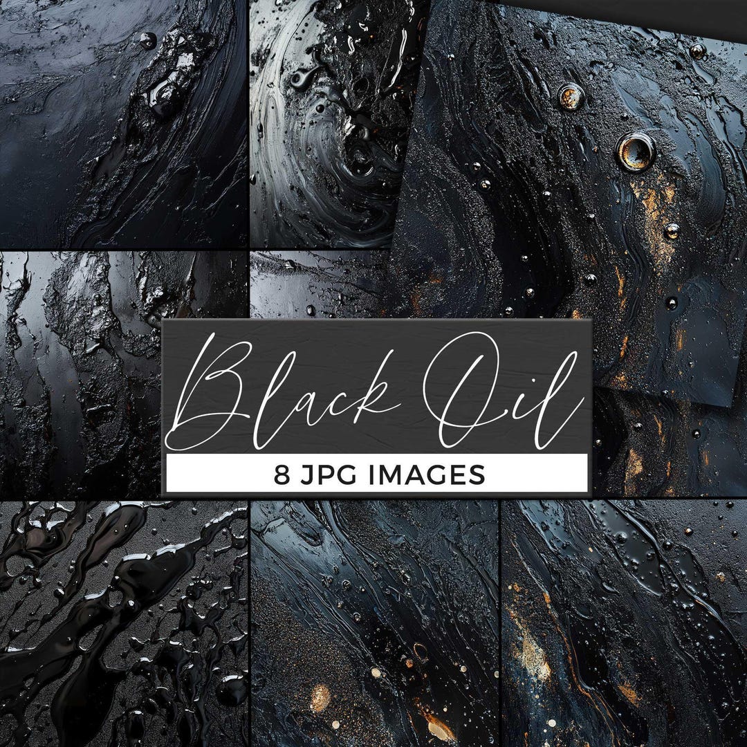 Black Oil Texture, Dark Overlay, Artistic Abstract Background, Digital ...