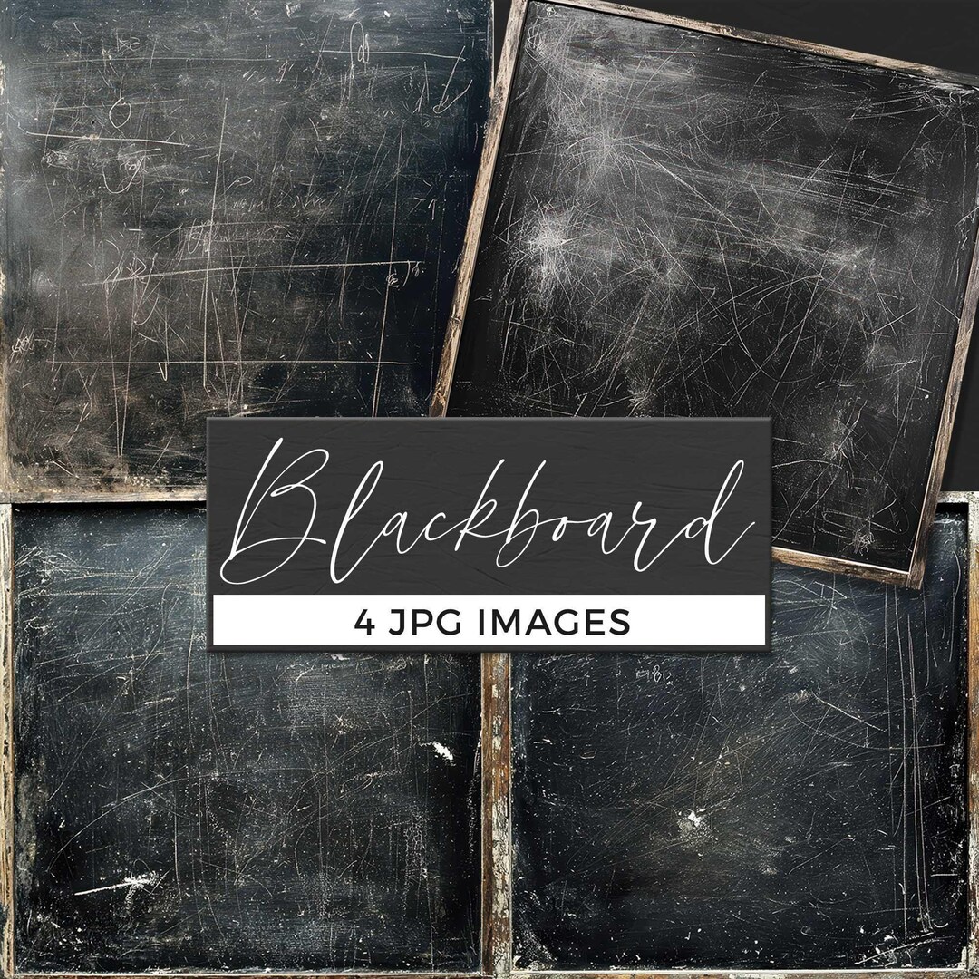 Blackboard Texture Digital Paper, Vintage Chalkboard Background, Grunge ...