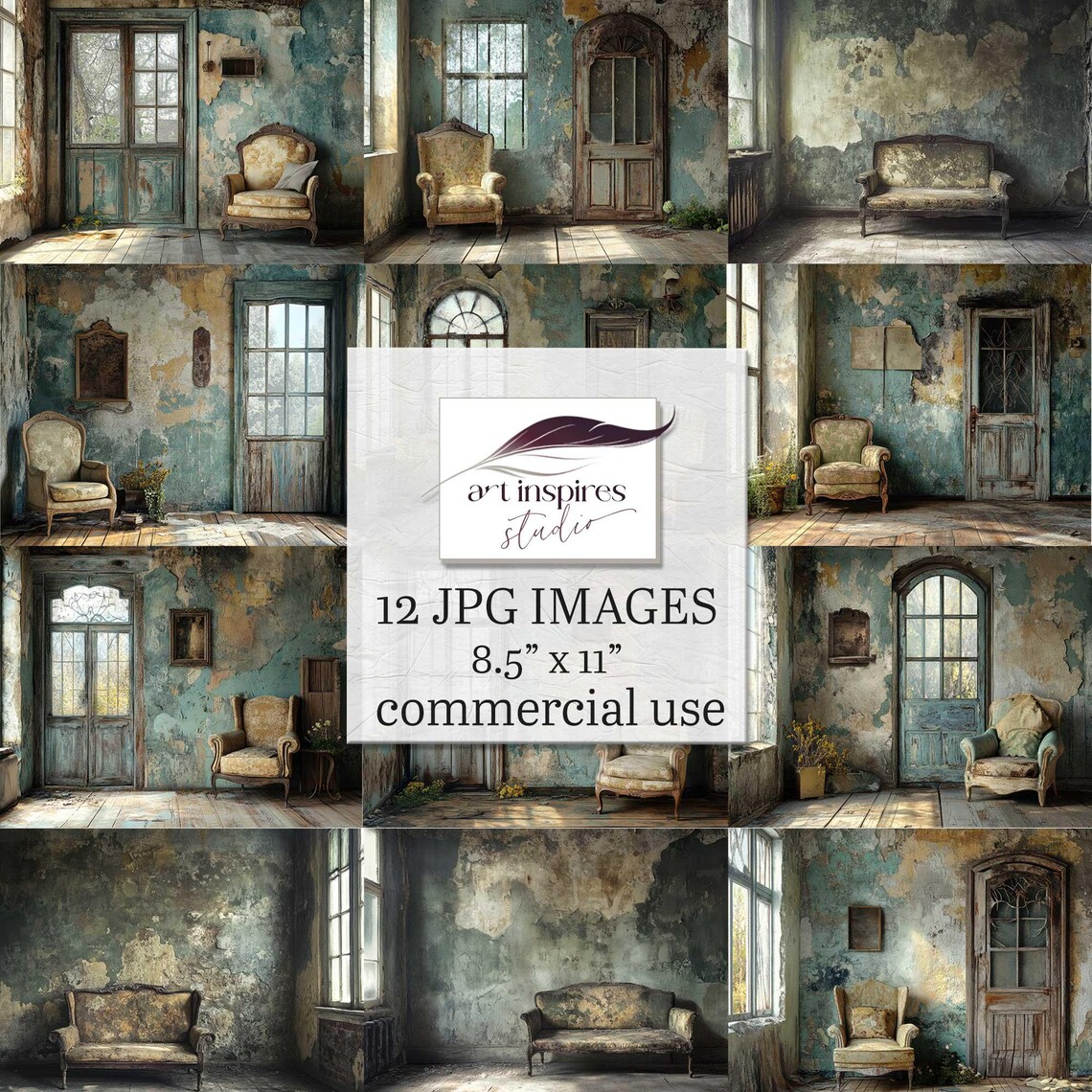 Vintage Room Backdrop, Antique House Background, Country Home Scene ...