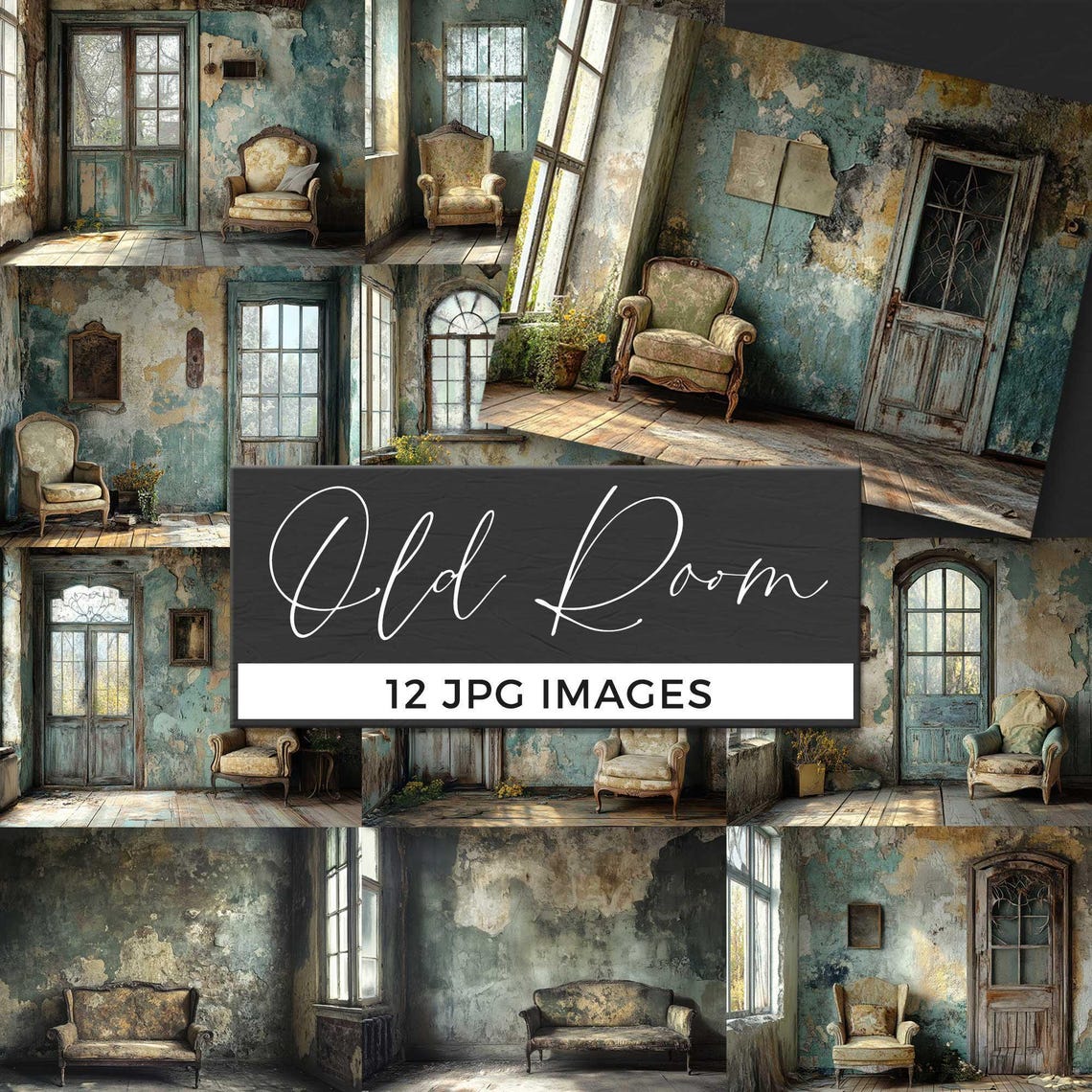 Vintage Room Backdrop, Antique House Background, Country Home Scene ...