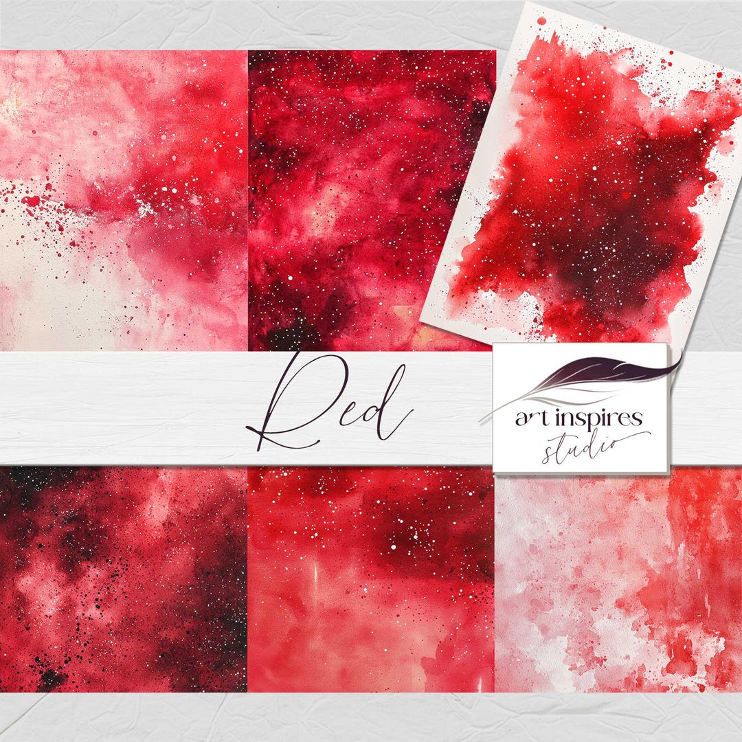 Red Texture Digital Download, Grunge Dark Papers, Distressed Overlay ...
