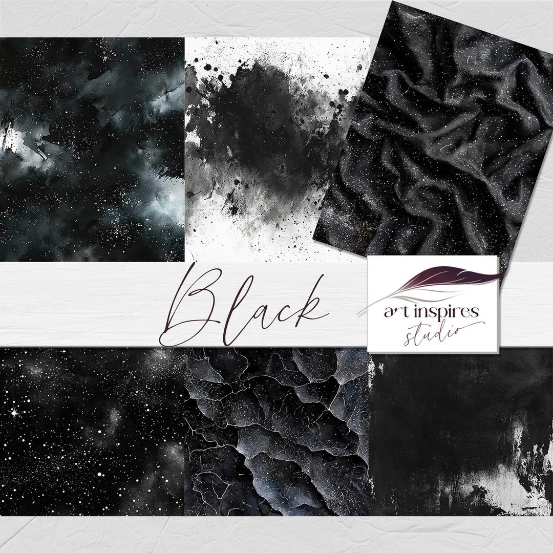 Black Texture Digital Download, Grunge Dark Papers, Distressed Overlay ...