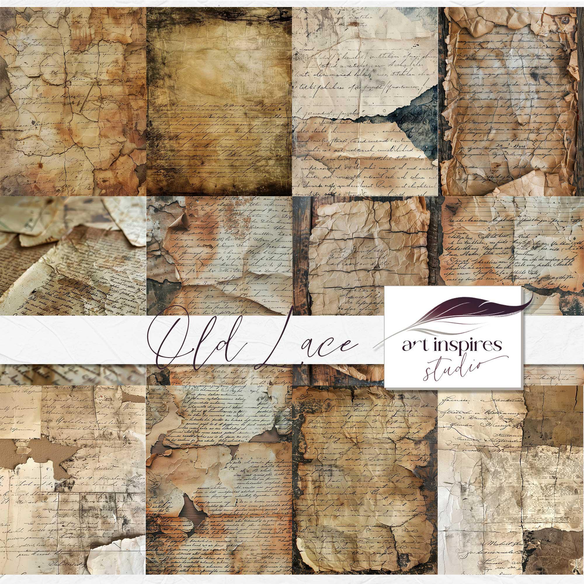 Vintage Handwritten Digital Paper, Aged Script Texture Background ...