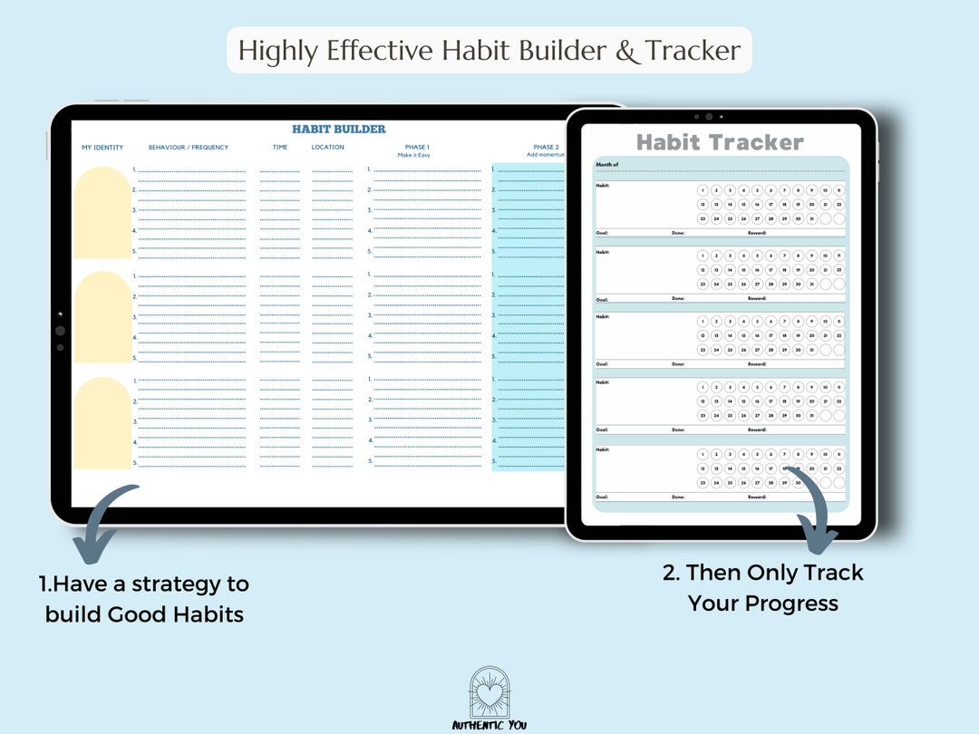 Habit Builder & Tracker Highly Effective Planner by Authentic You iPad ...