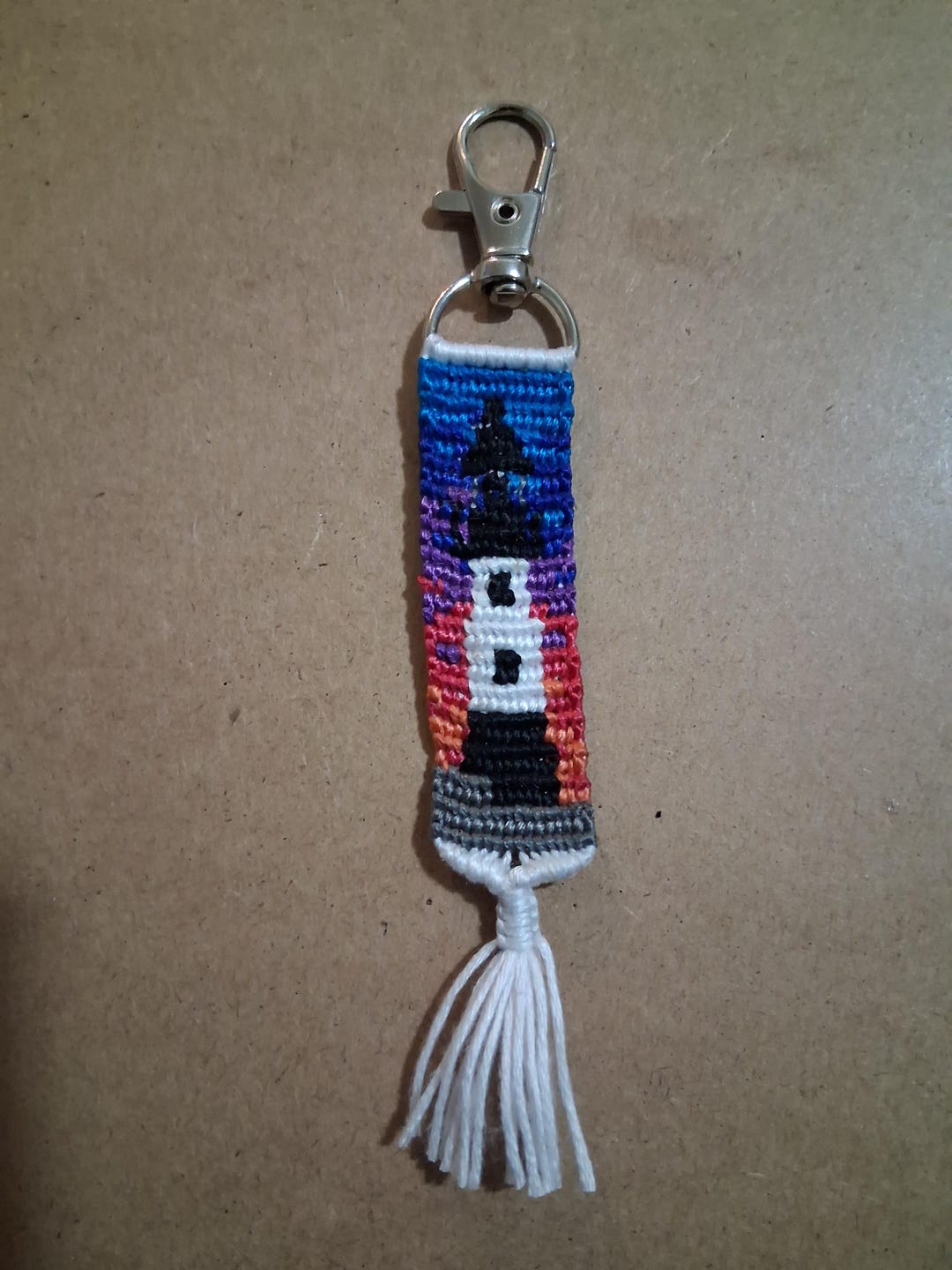 Lighthouse Sunset Keychain - Etsy