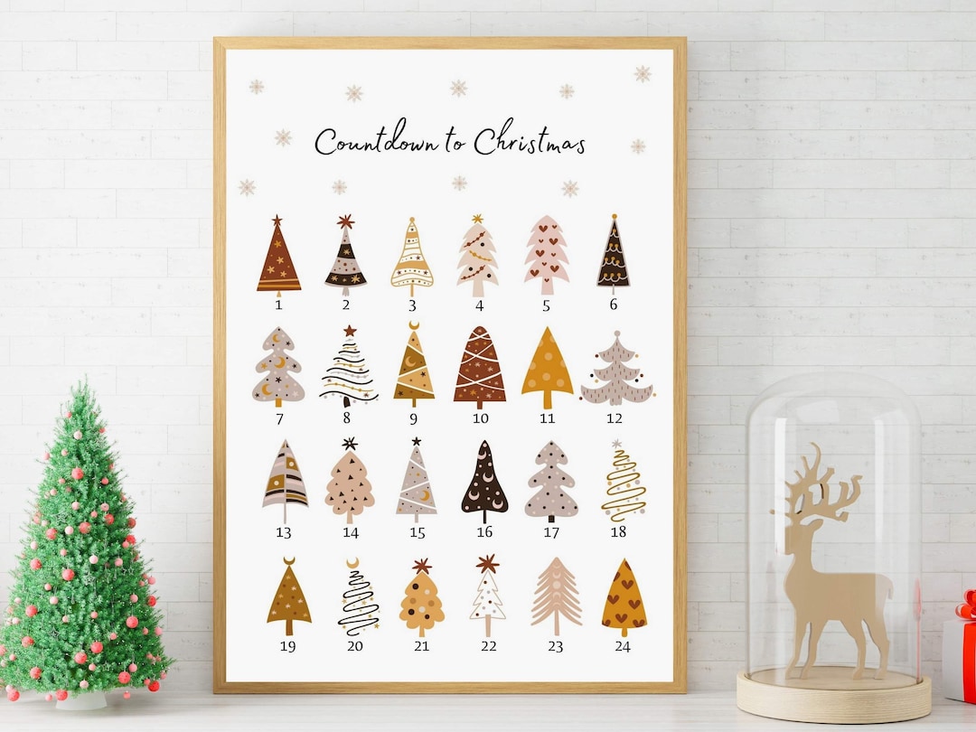 Countdown to Christmas Poster, Christmas Poster, Weihnachtsposter ...