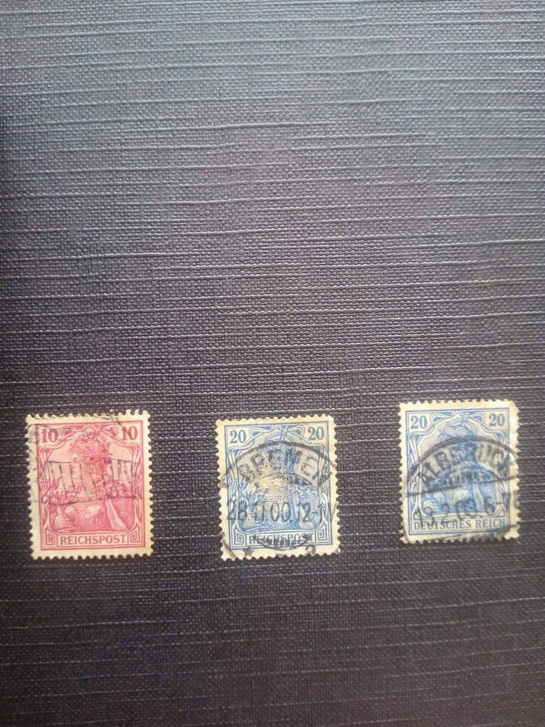 3 Rare Vintage German Stamps - Etsy
