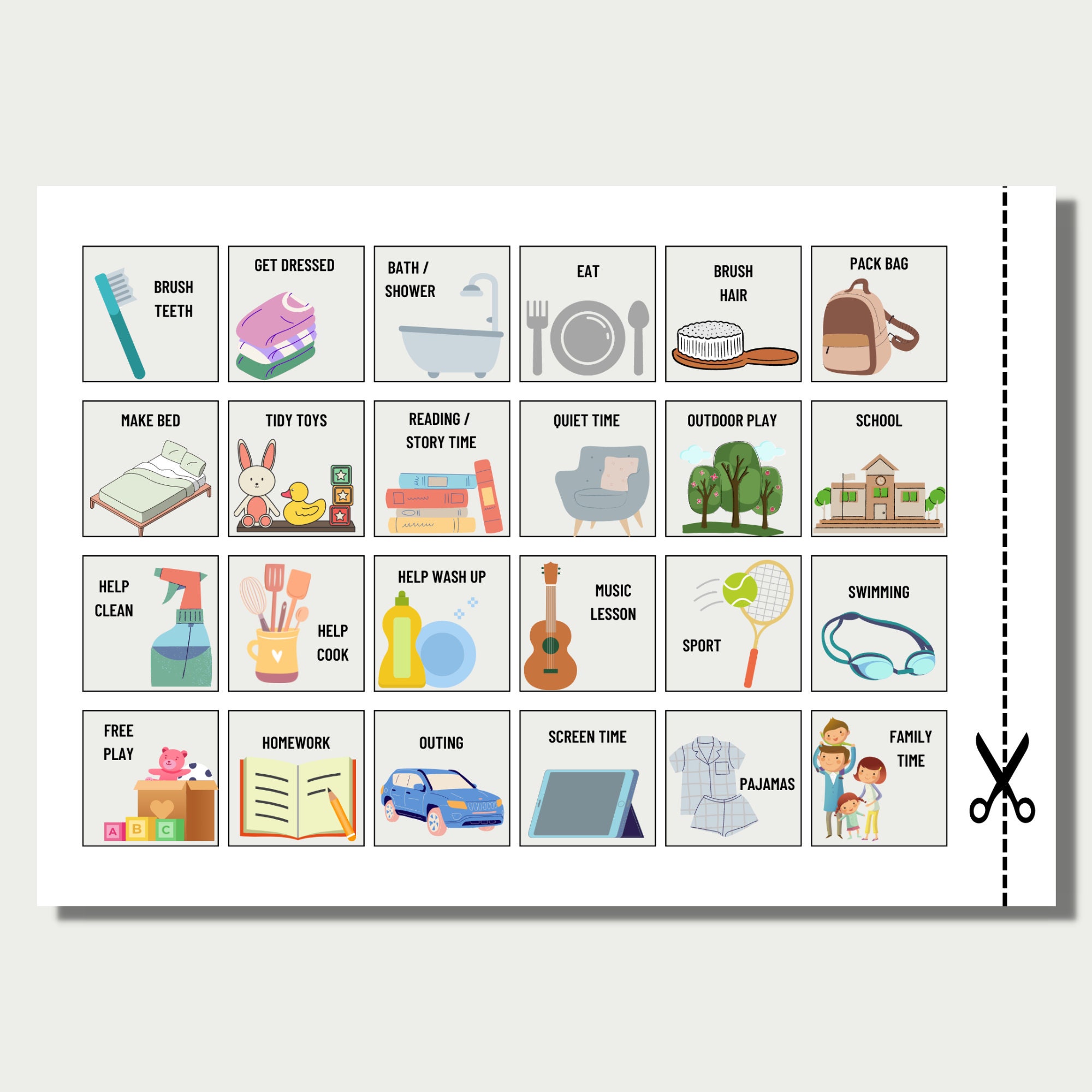 Visual Routine Routine Chart Visual Schedule Routine Cards - Etsy Australia