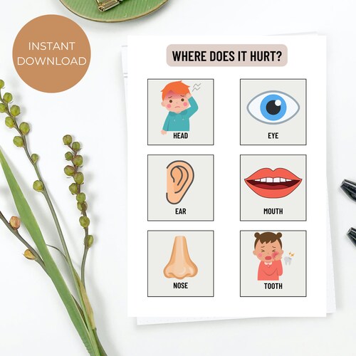 Printable Communication Cards Non-verbal Autism Teens - Etsy