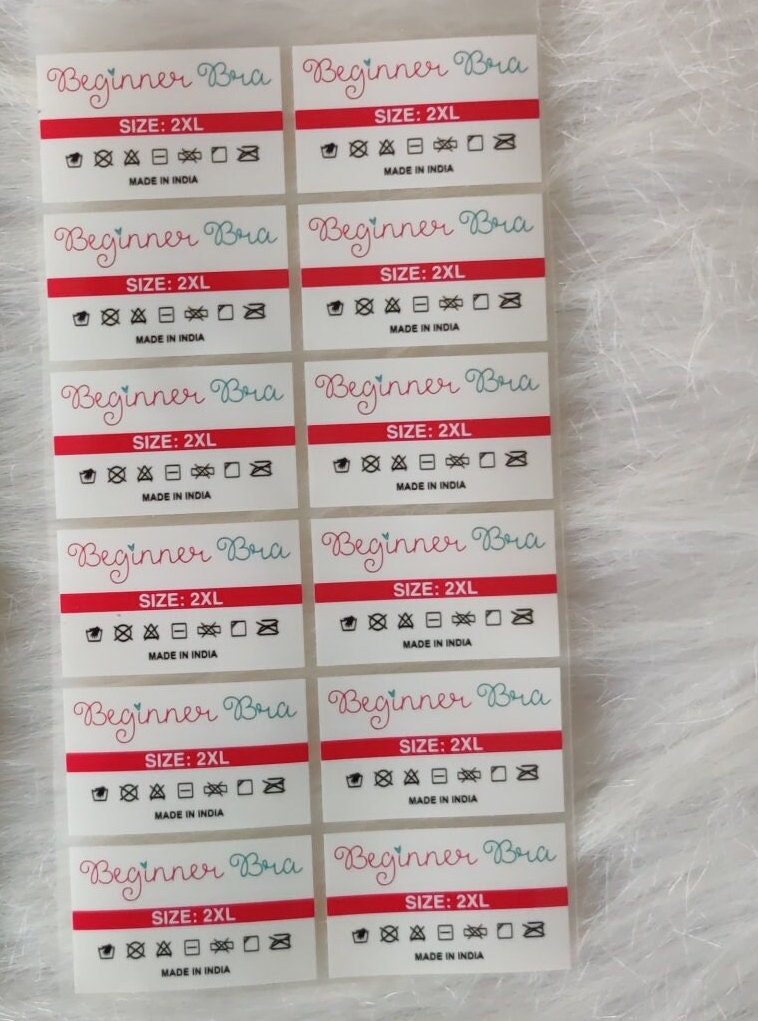 200 Pcs, Heat Transfer Labels , Iron on Labels, Tagless Clothing Labels ...