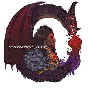 Wrathion Inspired 3" Star Holographic Charm - Warcraft Inspired ...