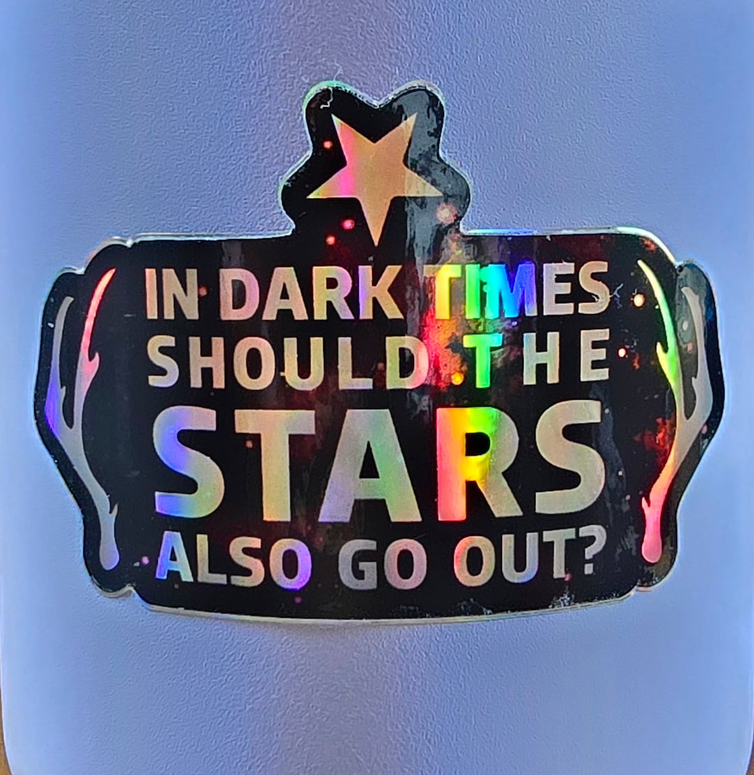 Disco Elysium Inspired Holographic Sticker - in Dark Times Should the ...