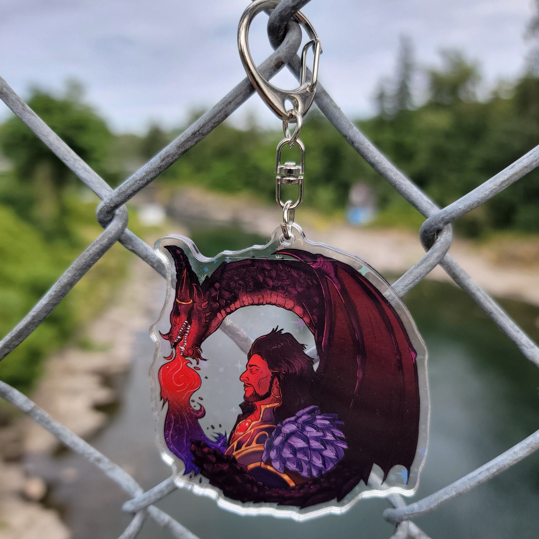 Wrathion Inspired 3" Star Holographic Charm - Warcraft Inspired ...