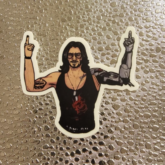 Cyberpunk 2077 Johnny Silverhand Flipping You off 3 - Etsy