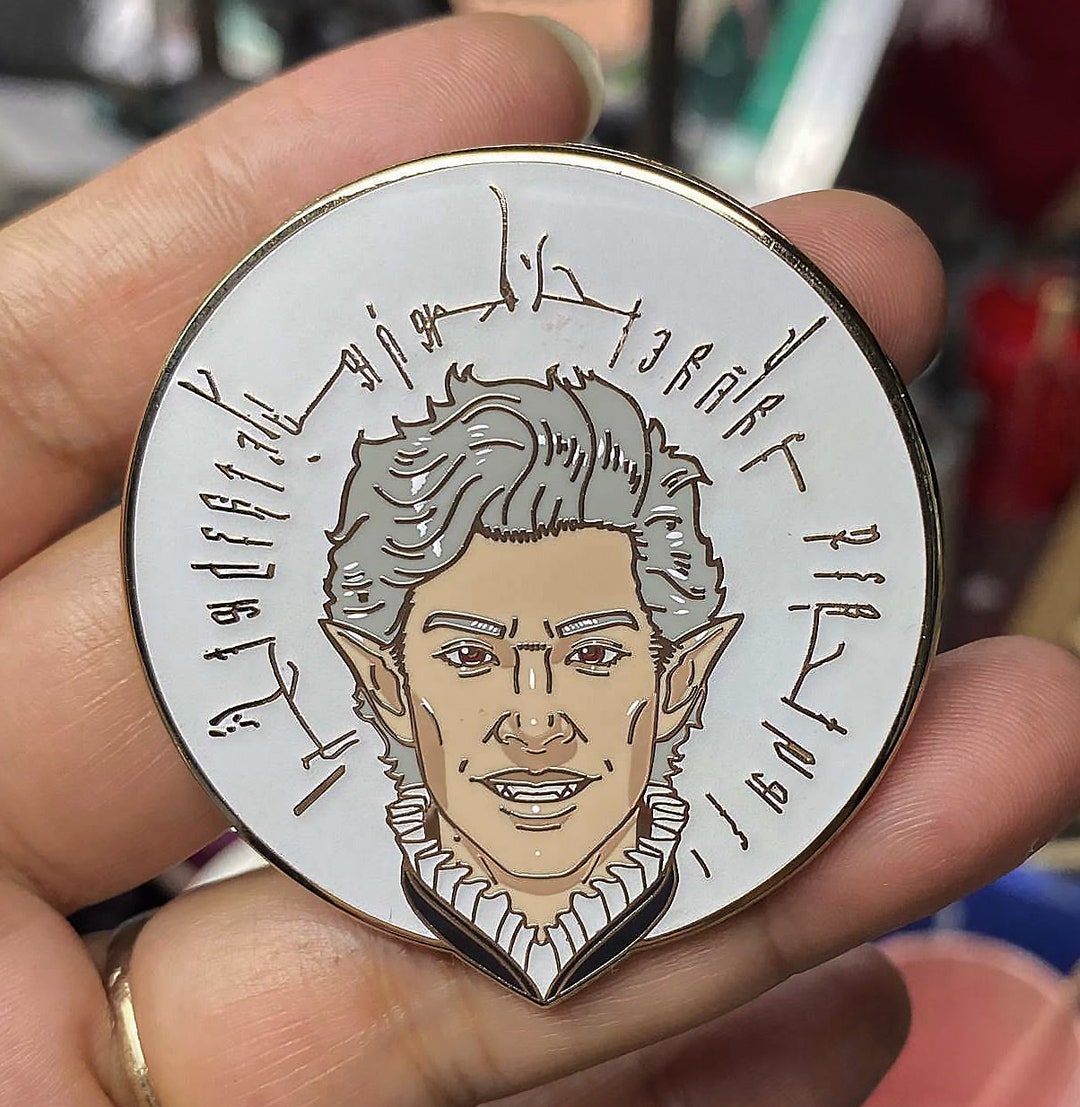 Inspired by Astarion - the Pale Elf Vampire 2 Inch Hard Enamel Pin ...