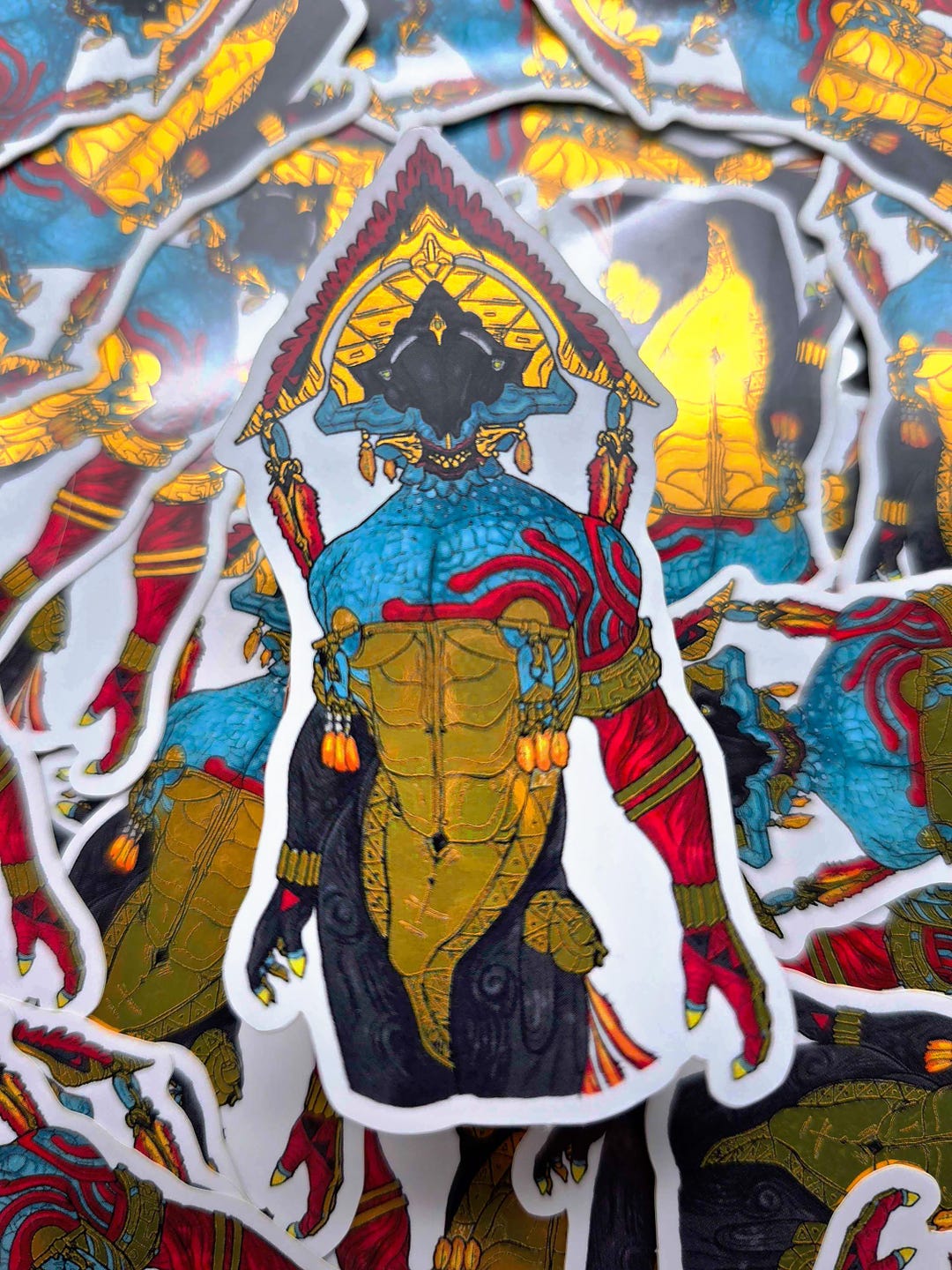 Warframe Inspired Styanax Tonatiuh Gold Sticker - 3'' Vinyl - Etsy
