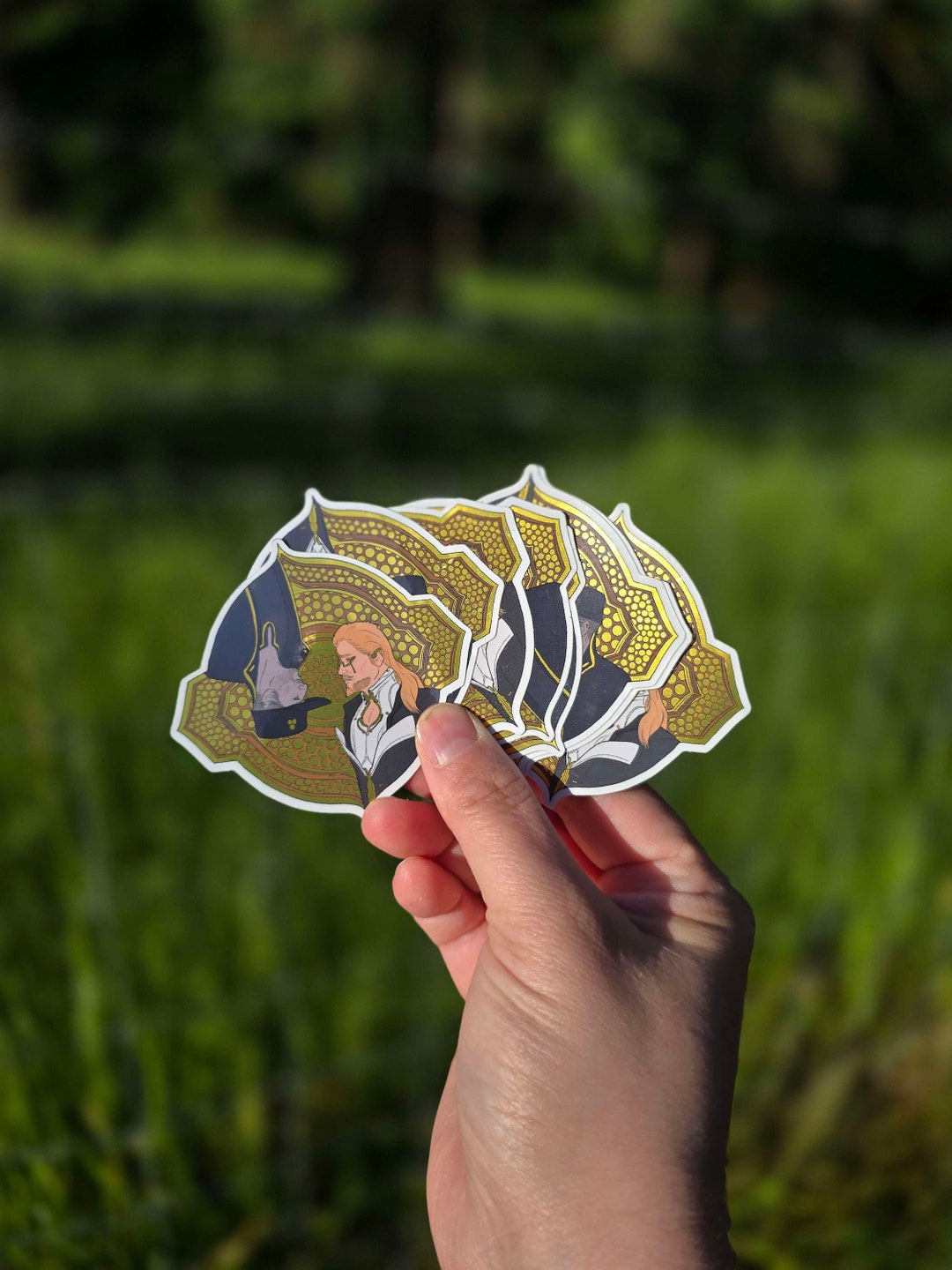 Warframe Inspired Albrecht & Loid Gold Foil Sticker - 3 Inches - Etsy