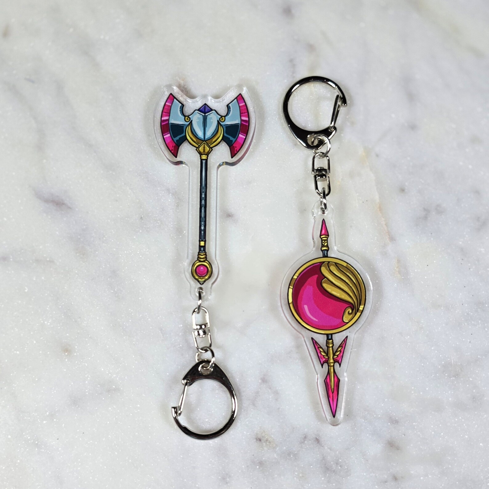 Hades Game Inspired Charms - Axe of Asterius and Spear and Shield of ...