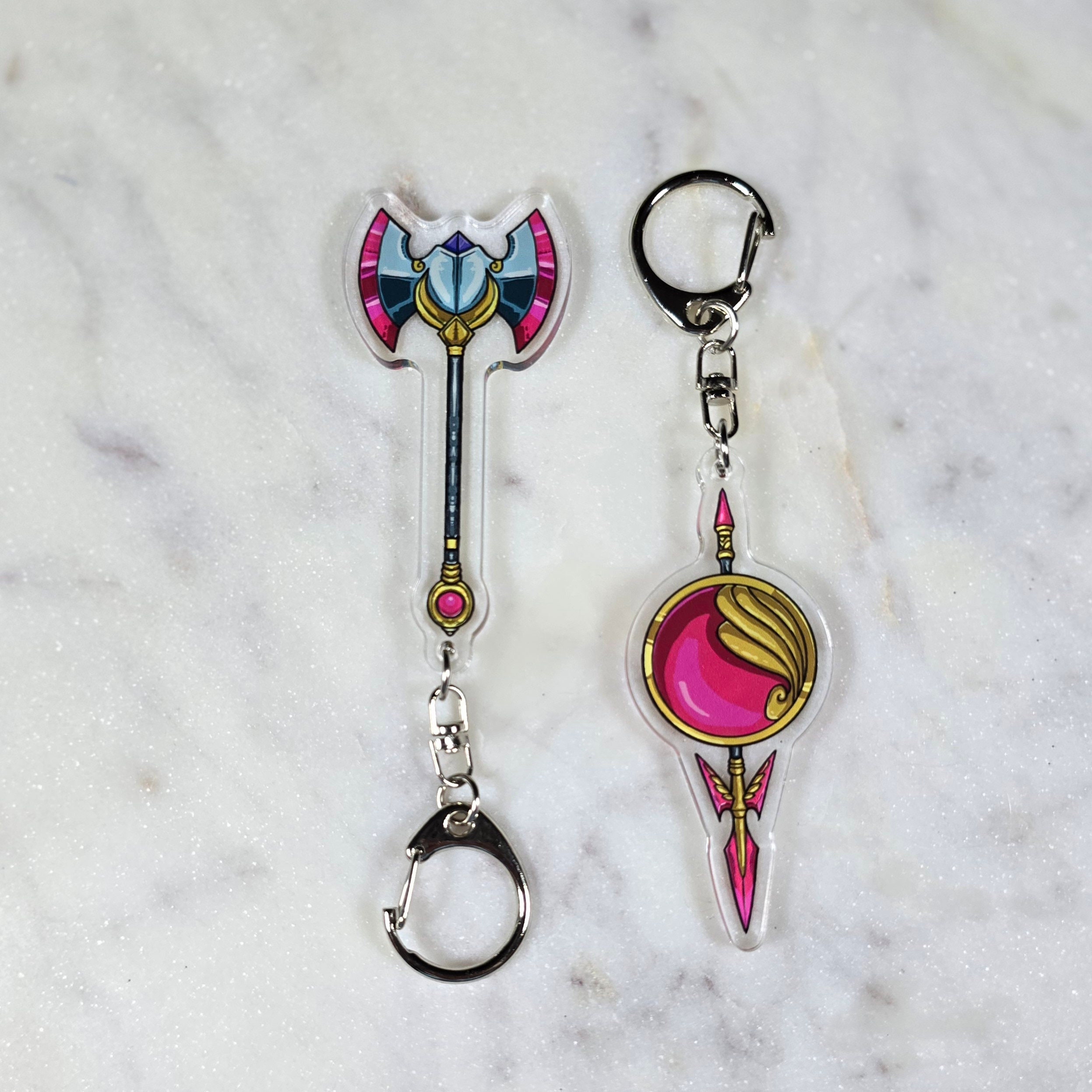Hades Game Inspired Charms - Axe of Asterius and Spear and Shield of ...