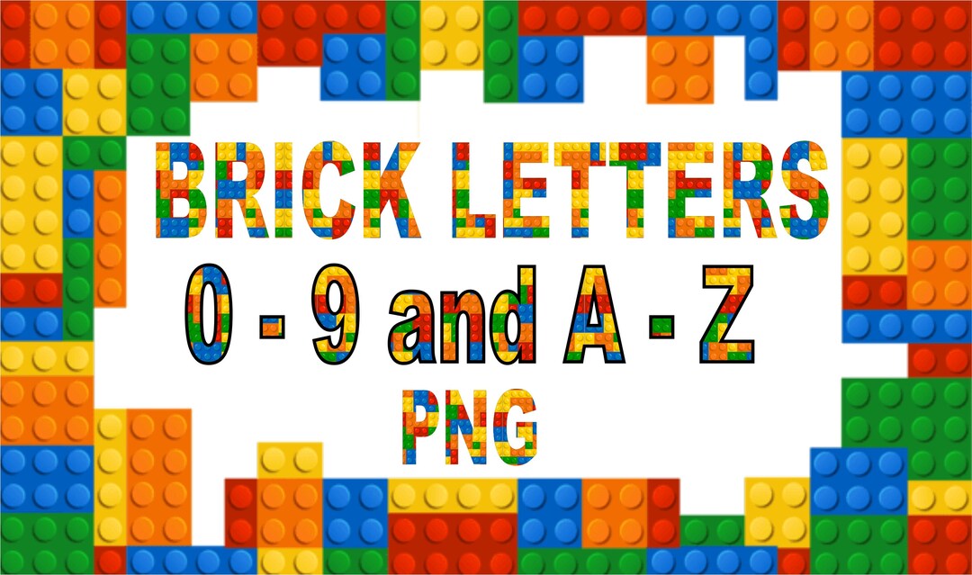 Building Brick Blocks Alphabet Clipart - Etsy Australia