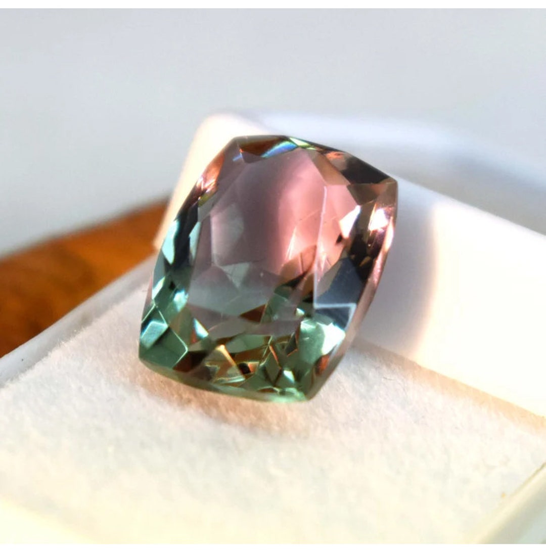 Natural Alexandrite Cushion Cut Multi Color Changing Stone 12 Ct Loose ...