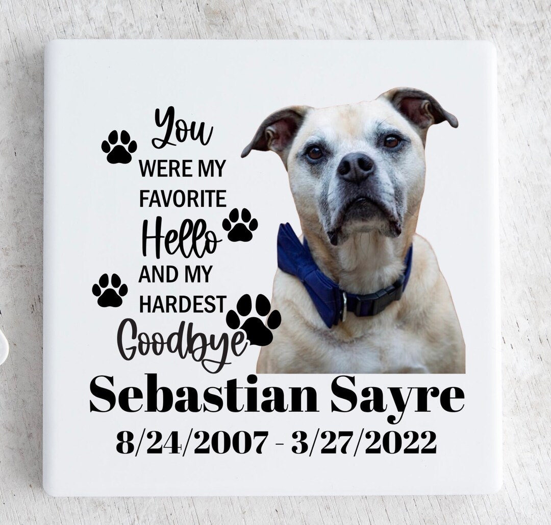 Pet Remembrance Ceramic Coaster - Etsy