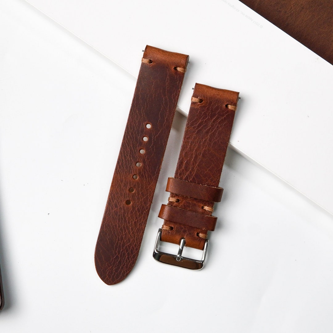 Badalassi Wax Carlo Handmade Leather Watch Strap 24mm,22mm,20mm,18mm ...