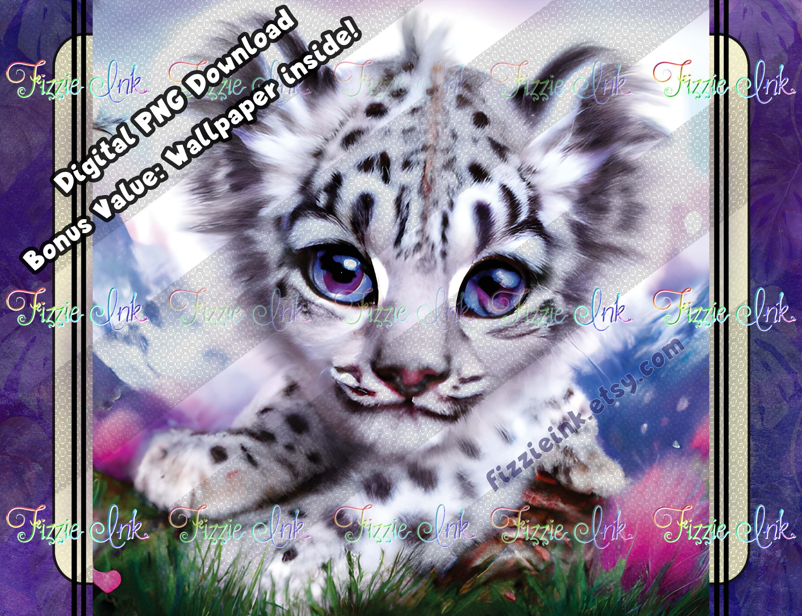 Cute Snow Leopard Wallpaper