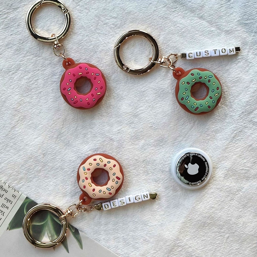 Personalized Donut AirTag Holder | Donut Key Chain| Air Tag Key Chain ...