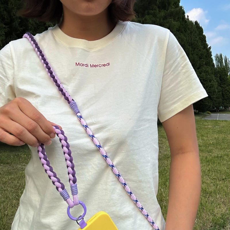 Pink Rope Phone Strap - Etsy