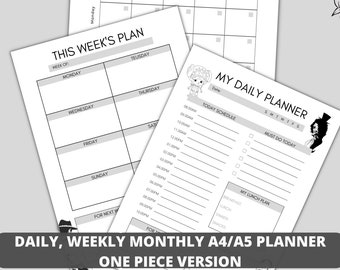 Anime Planner - Etsy