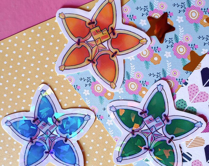 Kingdom Hearts Holographic Vinyl Stickers Pack Aqua Ventus & Terra ...