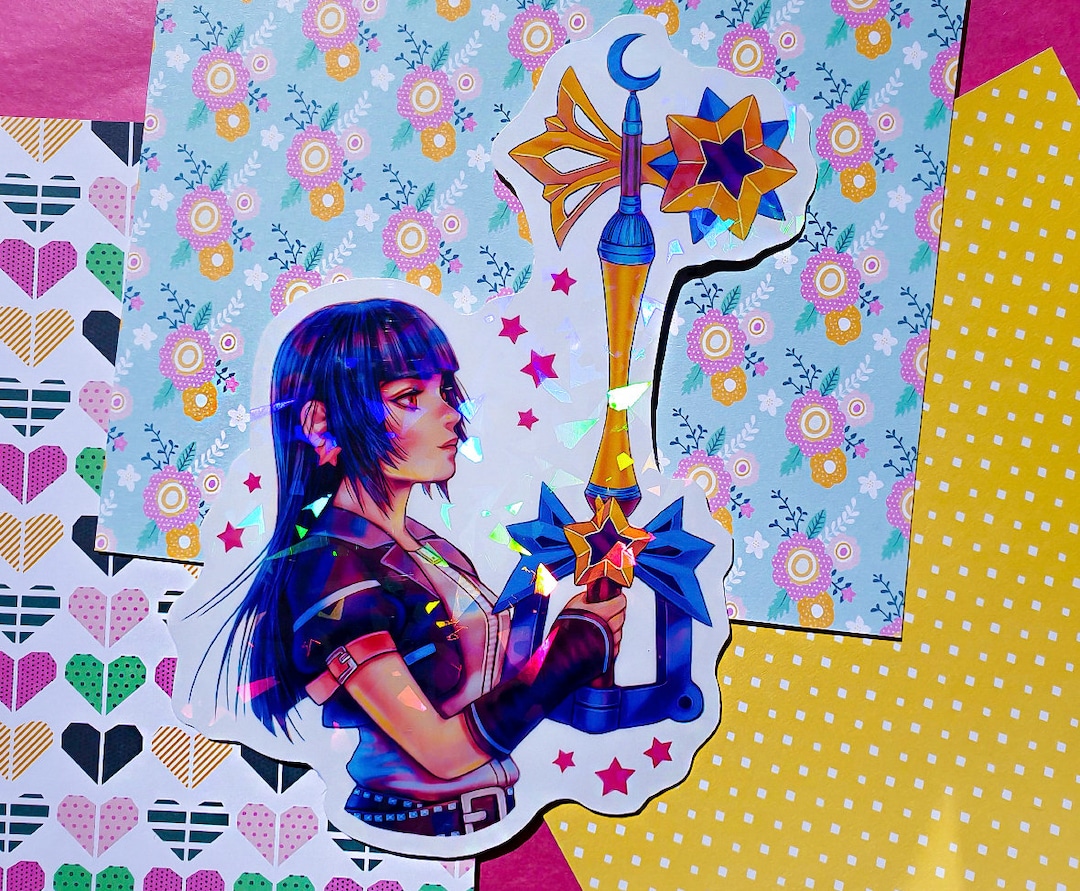 Kingdom Hearts - Holographic Vinyl Sticker - Skuld (KH Union X) - Etsy