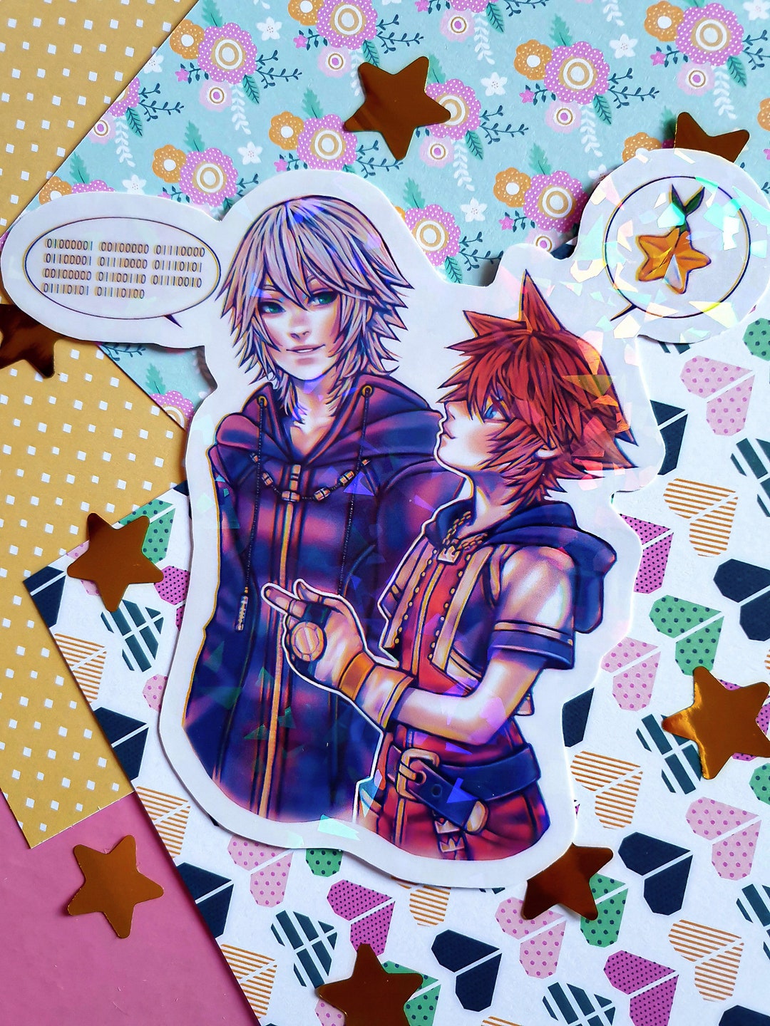 Kingdom Hearts - Holographic Vinyl Sticker - Kingdom Hearts Re:coded ...
