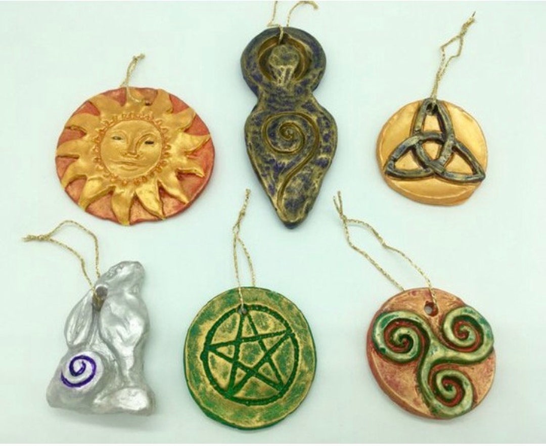 Yule Tree Decorations, Pagan Wiccan Heathen, Yuletide Winter Solstice ...