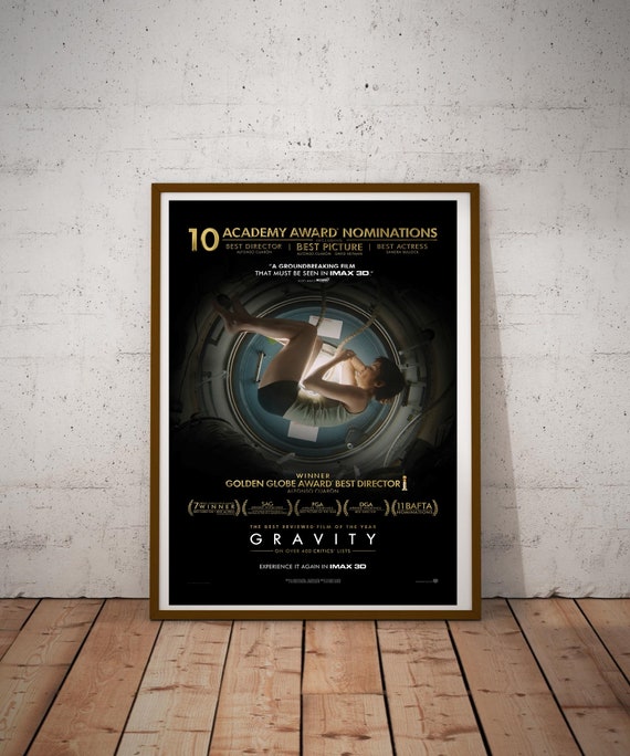 Gravity 3d Movie Poster