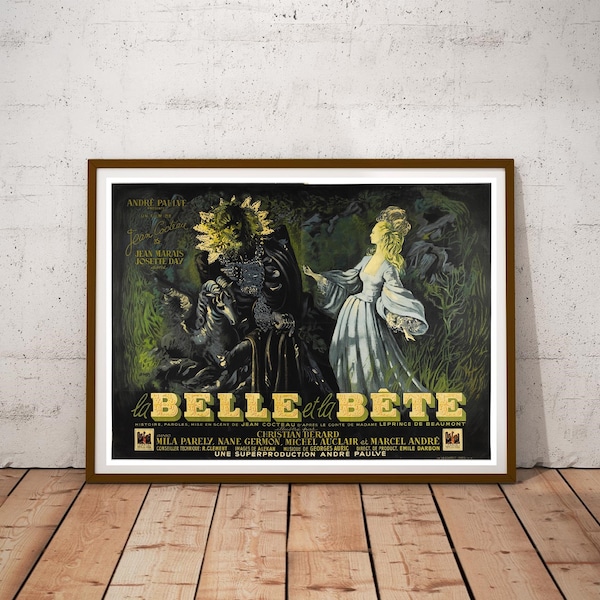 La Belle Et La Bete 1946 Poster - Etsy
