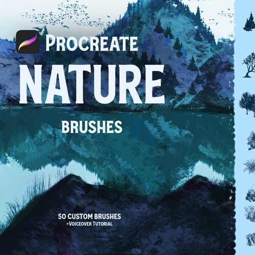Nature Brush Set for Procreate - Etsy