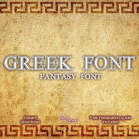 Greek Font Free Download