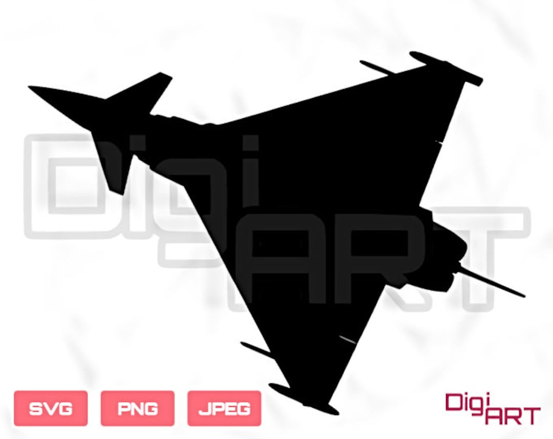 RAF Typhoon Silhouette SVG Royal Air Force Military Armed - Etsy Australia