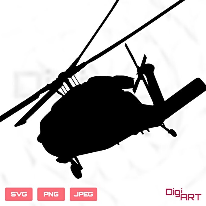 Blackhawk Helicopter SVG: Military Aviation Art (instant Download) - Etsy