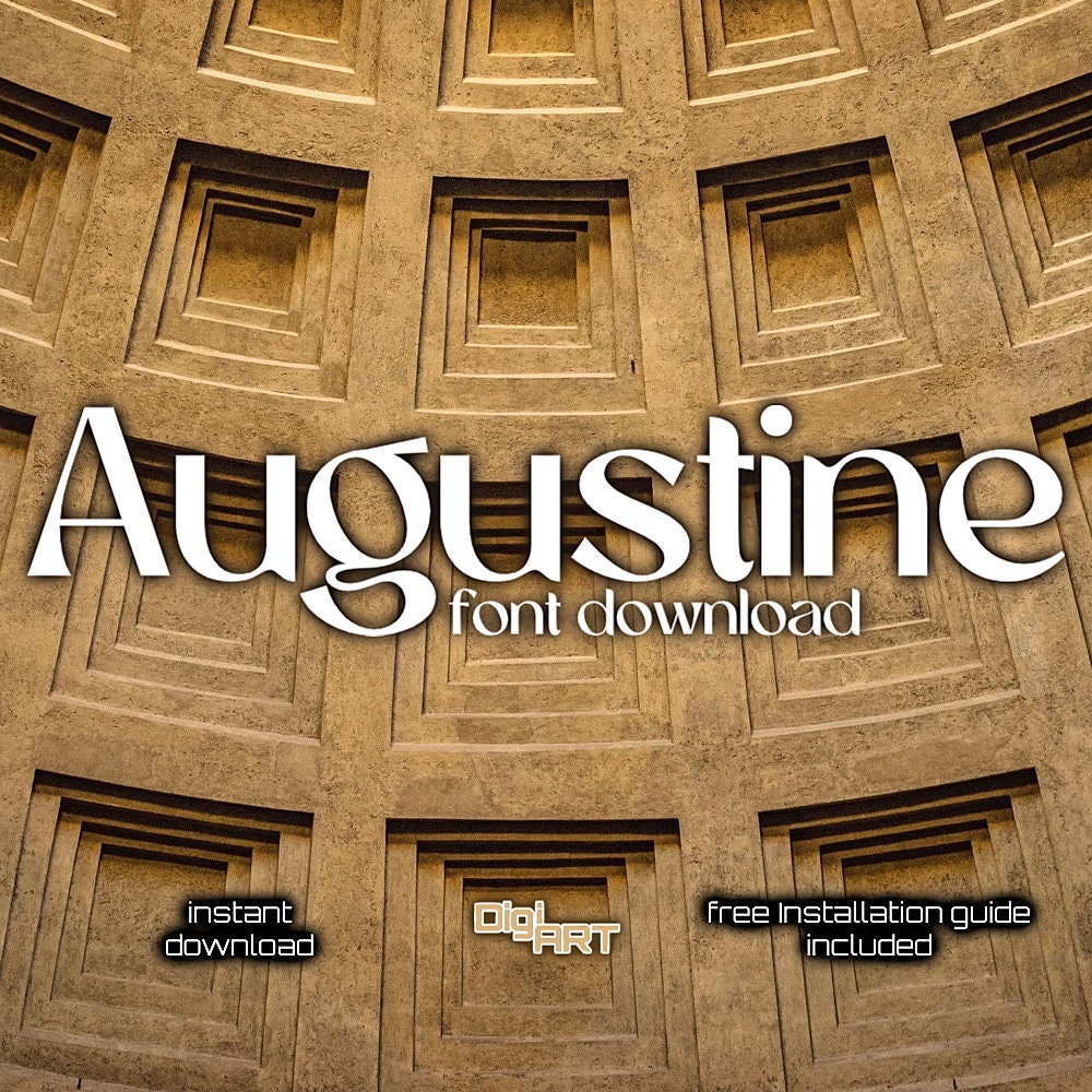 Augustine Font Roman Font Alphabet Font Norse Mythology Font - Etsy