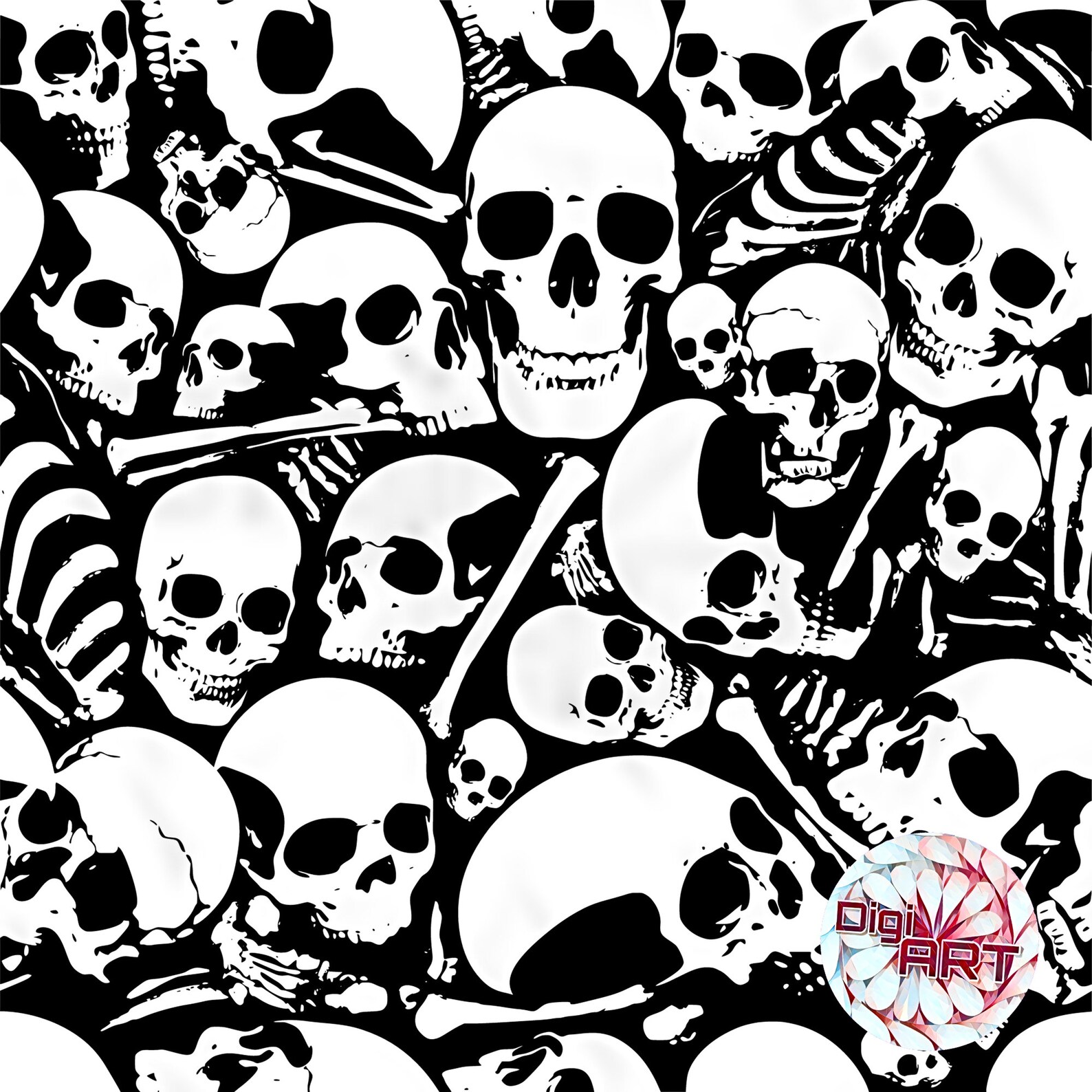 Skull Art Bundle: Gothic Vector Graphics (SVG, PNG, JPEG) - Etsy