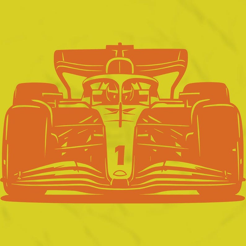 F1 Race Car SVG DXF PNG | Formula 1 Cut File | Cricut Silhouette Laser ...