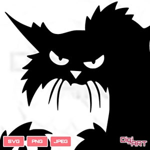 Spooky Cat SVG Halloween Bundle Spooky Creepy Horror - Etsy