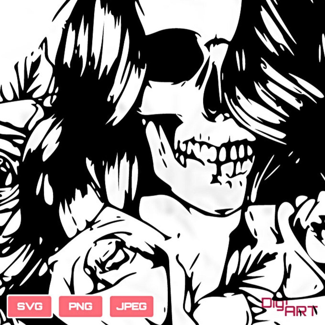 Intricate Skull Skull Svg Gothic Svg Skull Wrap Svg Skull Drawing ...