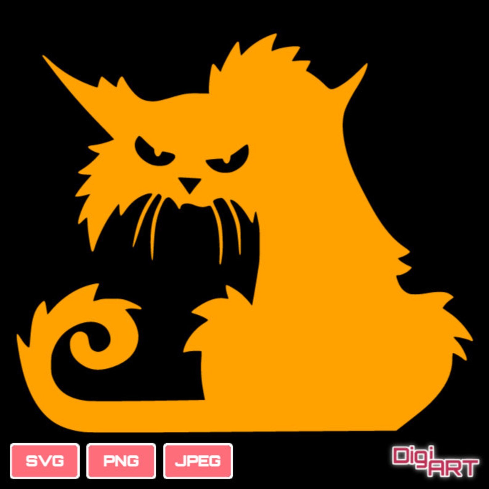 Spooky Cat SVG Halloween Bundle Spooky Creepy Horror - Etsy