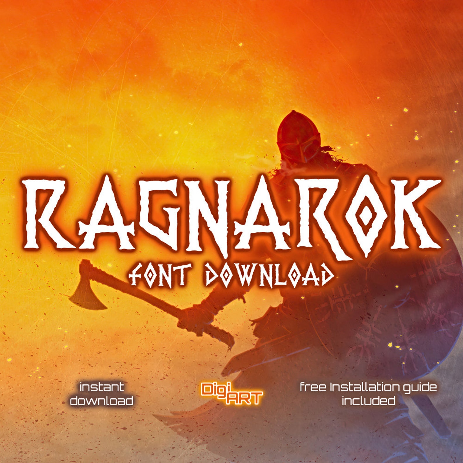 Ragnarok Font | Viking Font Nordic Font Norse Font Svg Rune Font Viking ...